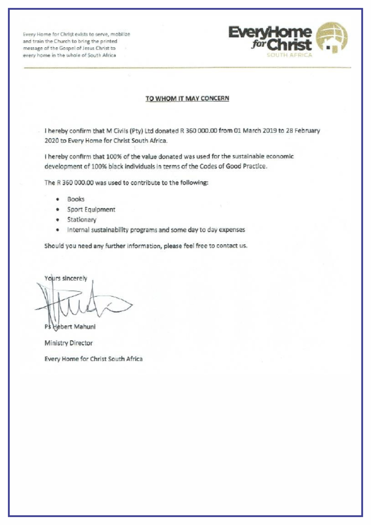 M Civils :: Community Involvement